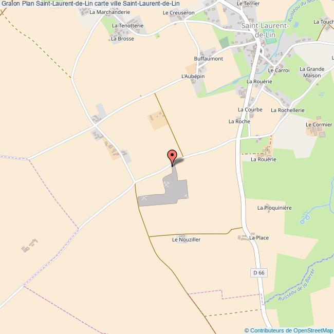 Plan Saint-Laurent-de-Lin carte ville Saint-Laurent-de-Lin