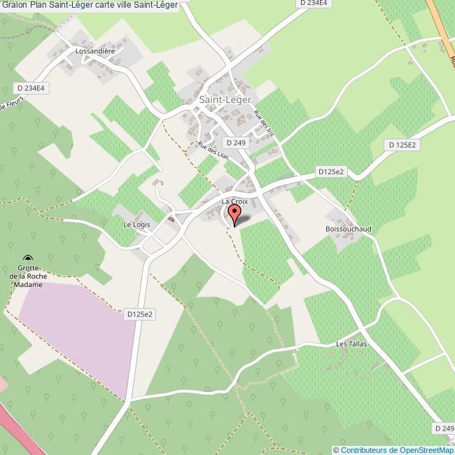 Plan Saint-Léger carte ville Saint-Léger