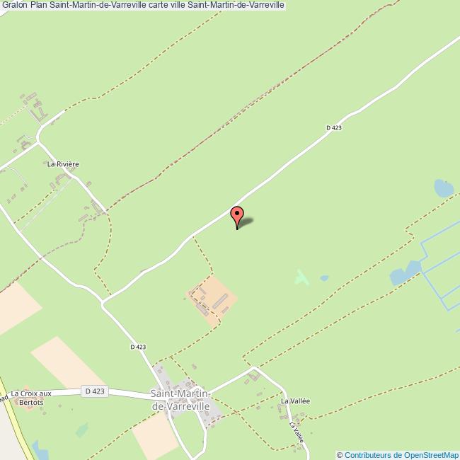 Plan Saint-Martin-de-Varreville carte ville Saint-Martin-de-Varreville