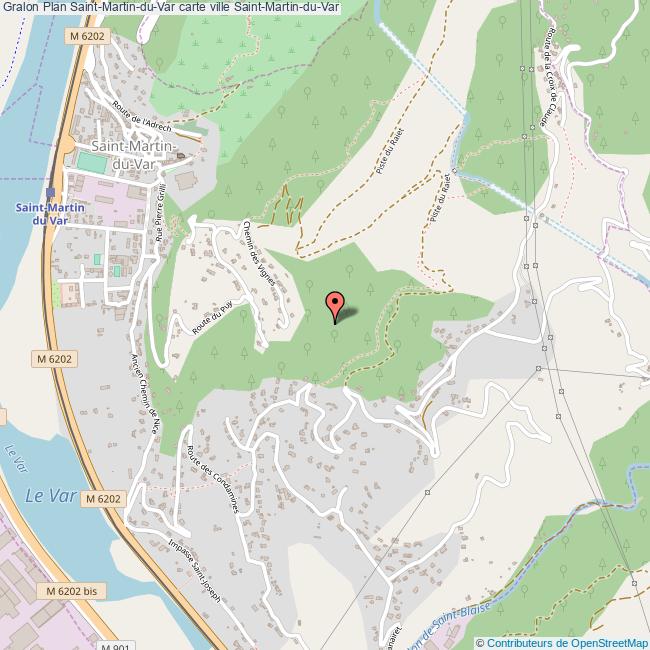 Plan Saint-Martin-du-Var carte ville Saint-Martin-du-Var