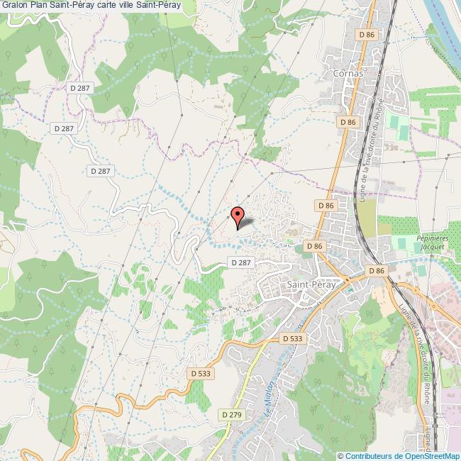 Plan Saint-Péray carte ville Saint-Péray