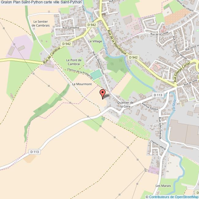 Plan Saint-Python carte ville Saint-Python