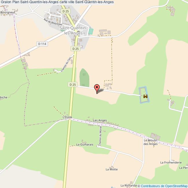 Plan Saint-Quentin-les-Anges carte ville Saint-Quentin-les-Anges