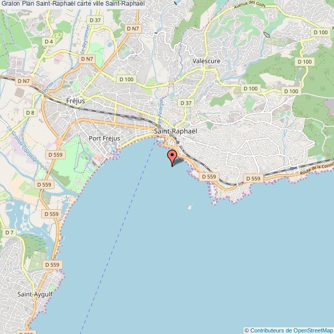 Plan Saint-Raphaël carte ville Saint-Raphaël