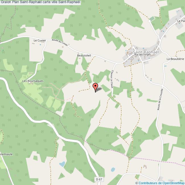 Plan Saint-Raphaël carte ville Saint-Raphaël