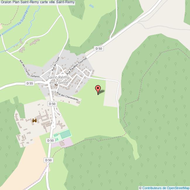 Plan Saint-Remy carte ville Saint-Remy