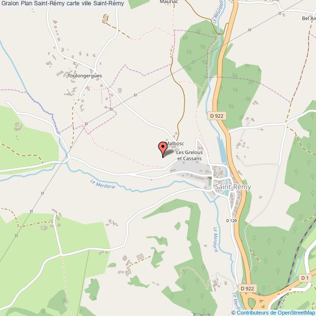 Plan Saint-Rémy carte ville Saint-Rémy