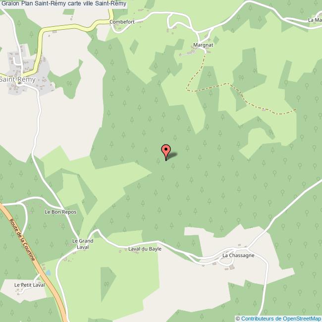 Plan Saint-Rémy carte ville Saint-Rémy