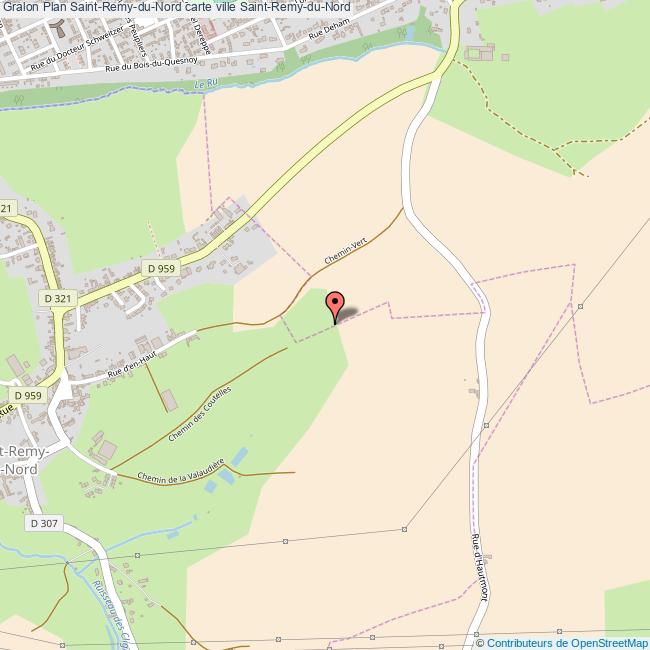 Plan Saint-Remy-du-Nord carte ville Saint-Remy-du-Nord