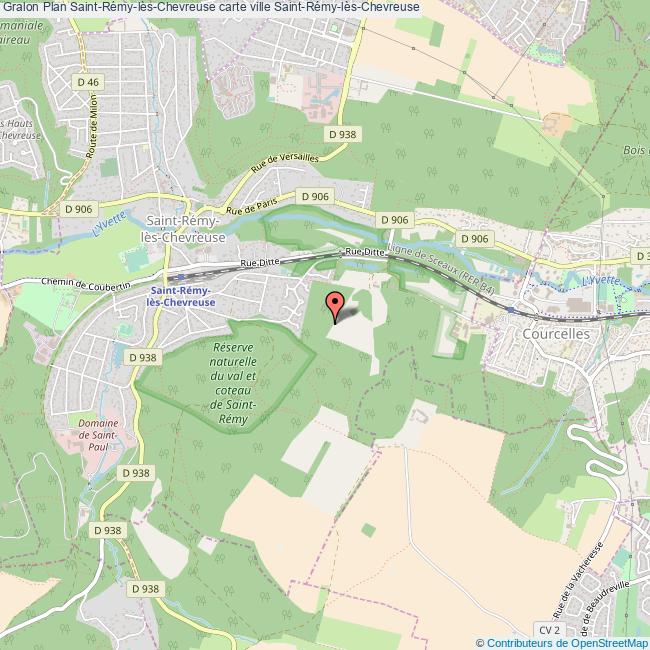 Plan Saint-Rémy-lès-Chevreuse carte ville Saint-Rémy-lès-Chevreuse