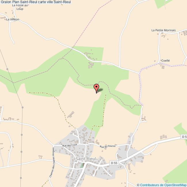Plan Saint-Rieul carte ville Saint-Rieul