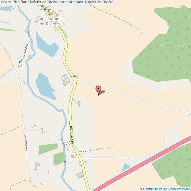 Plan Saint-Riquier-en-Rivière carte ville Saint-Riquier-en-Rivière
