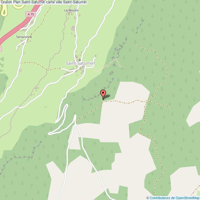 Plan Saint-Saturnin carte ville Saint-Saturnin