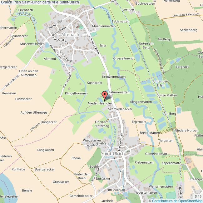 Plan Saint-Ulrich carte ville Saint-Ulrich
