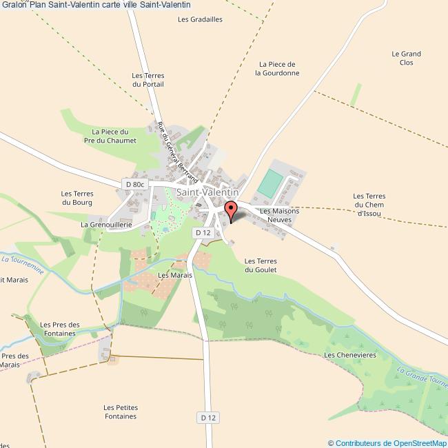 Plan Saint-Valentin carte ville Saint-Valentin