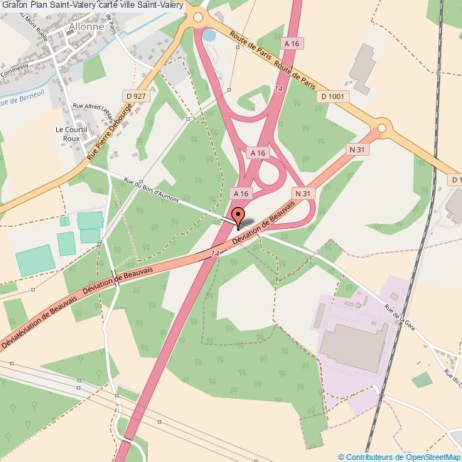 Plan Saint-Valery carte ville Saint-Valery