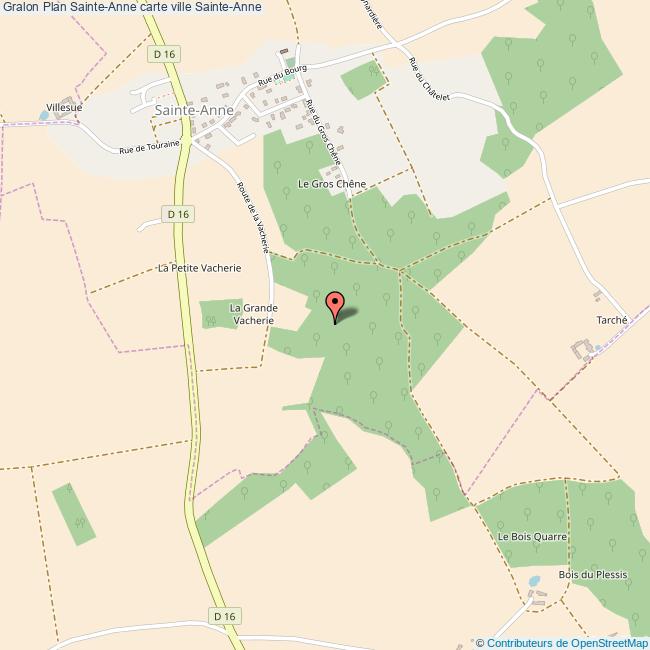 Plan Sainte-Anne carte ville Sainte-Anne