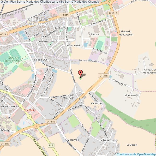 Plan Sainte-Marie-des-Champs carte ville Sainte-Marie-des-Champs