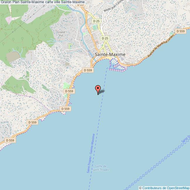 Plan Sainte-Maxime carte ville Sainte-Maxime