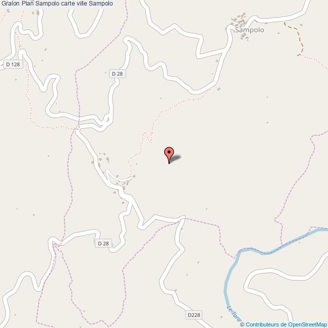 Plan Sampolo carte ville Sampolo