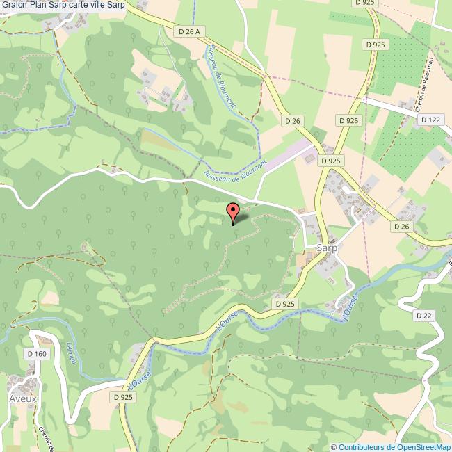 Plan Sarp carte ville Sarp