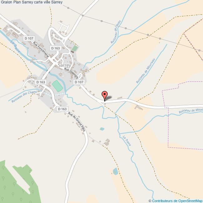Plan Sarrey carte ville Sarrey