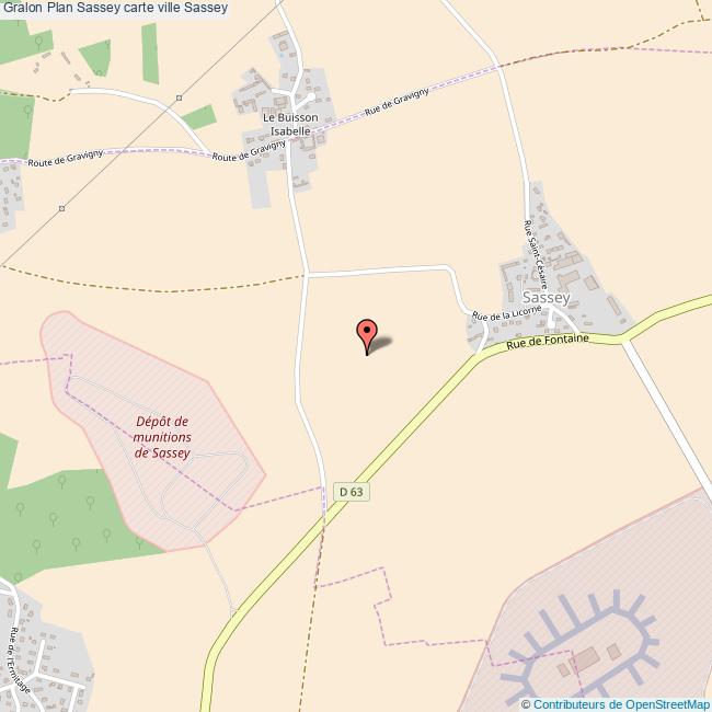 Plan Sassey carte ville Sassey