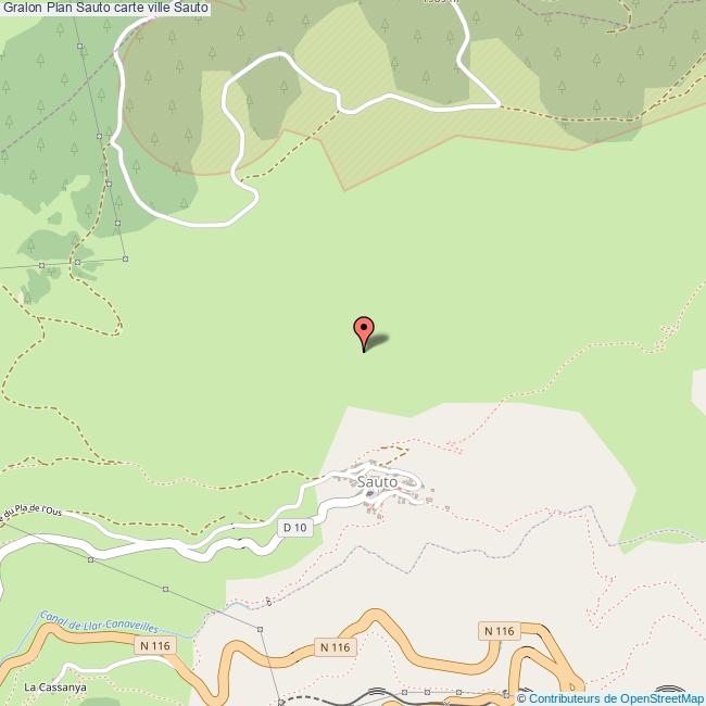 Plan Sauto carte ville Sauto