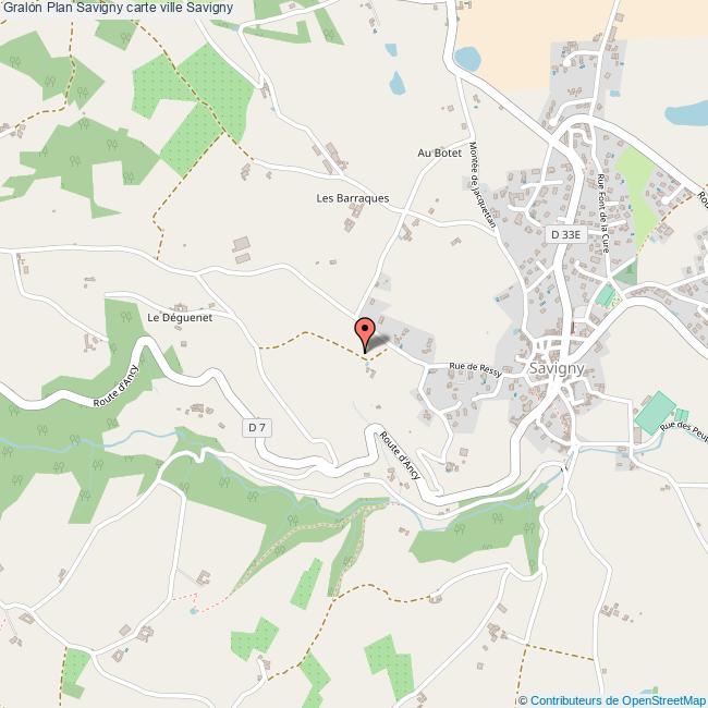 Plan Savigny carte ville Savigny