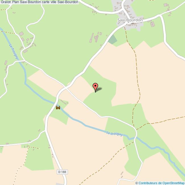 Plan Saxi-Bourdon carte ville Saxi-Bourdon