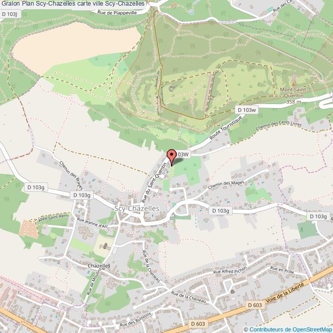Plan Scy-Chazelles carte ville Scy-Chazelles