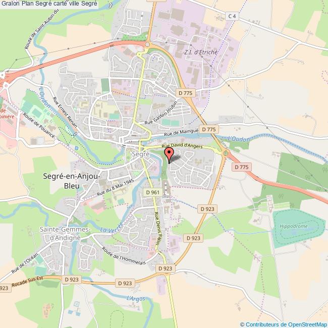 Plan Segré carte ville Segré