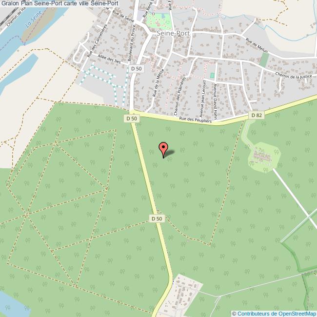 Plan Seine-Port carte ville Seine-Port