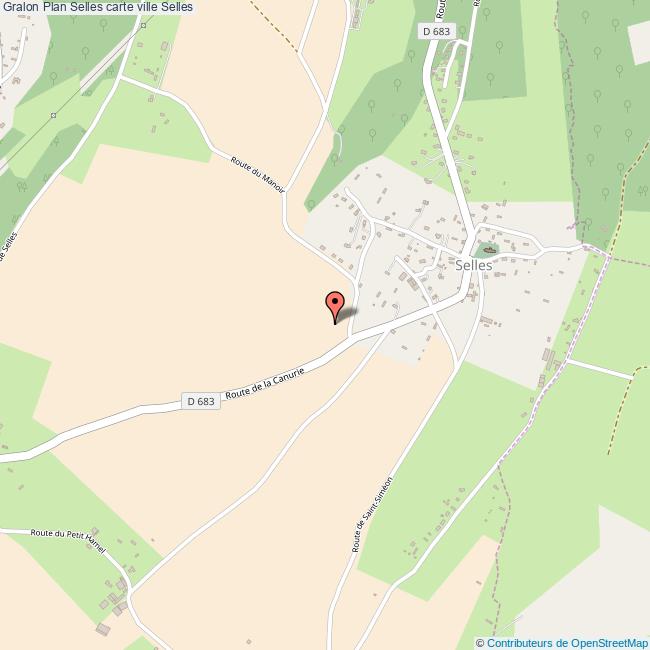 Plan Selles carte ville Selles