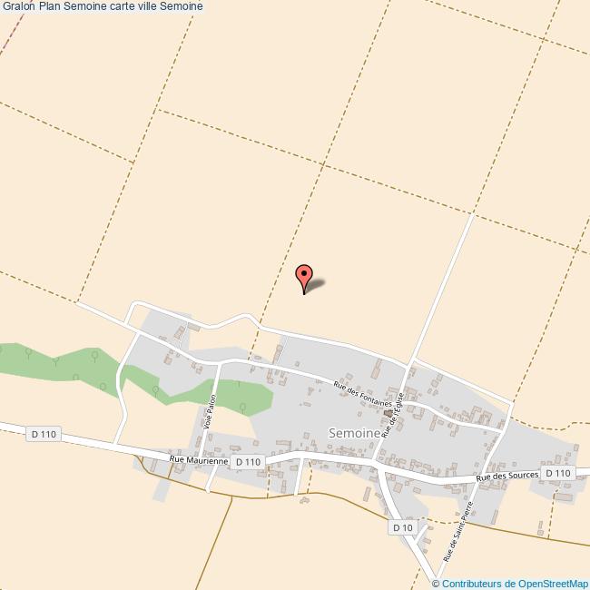Plan Semoine carte ville Semoine