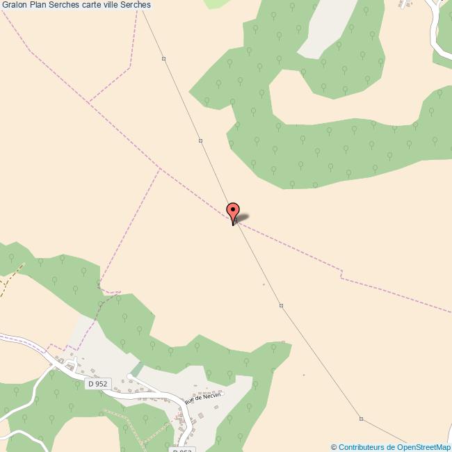 Plan Serches carte ville Serches