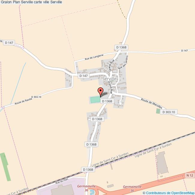 Plan Serville carte ville Serville