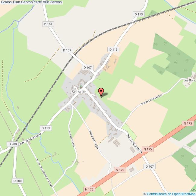 Plan Servon carte ville Servon