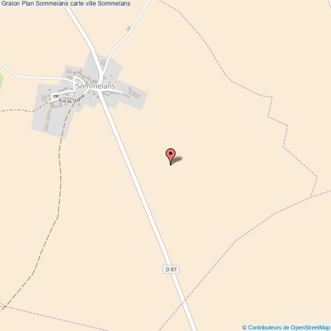 Plan Sommelans carte ville Sommelans