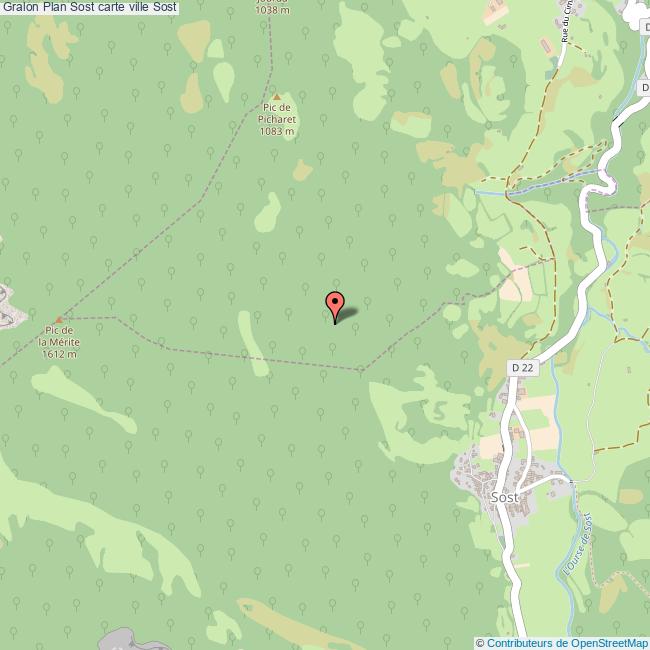 Plan Sost carte ville Sost