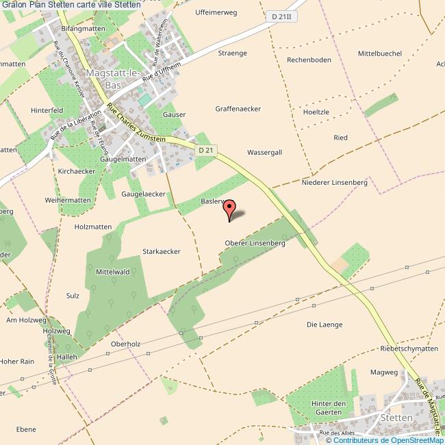 Plan Stetten carte ville Stetten