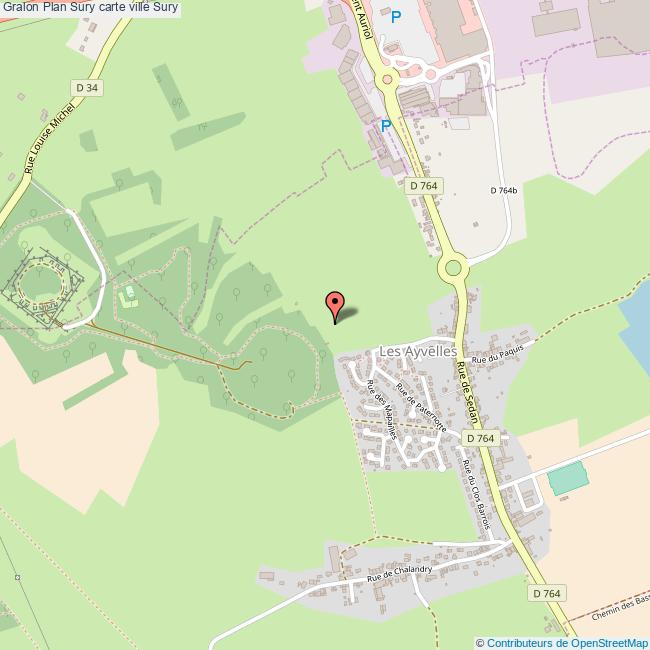 Plan Sury carte ville Sury