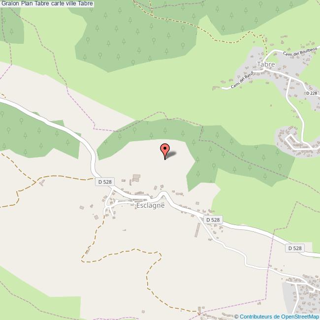 Plan Tabre carte ville Tabre