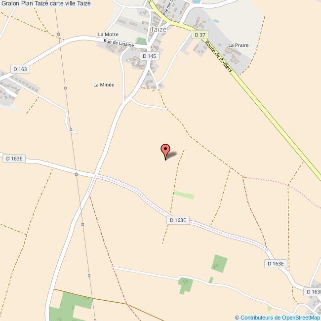 Plan Taizé carte ville Taizé