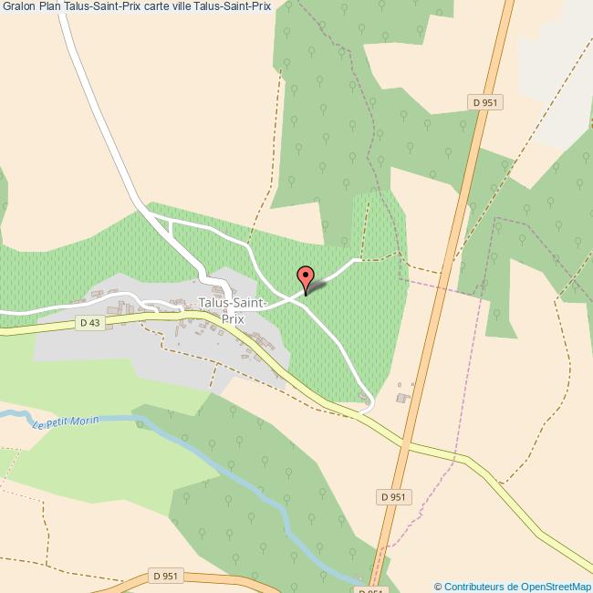 Plan Talus-Saint-Prix carte ville Talus-Saint-Prix