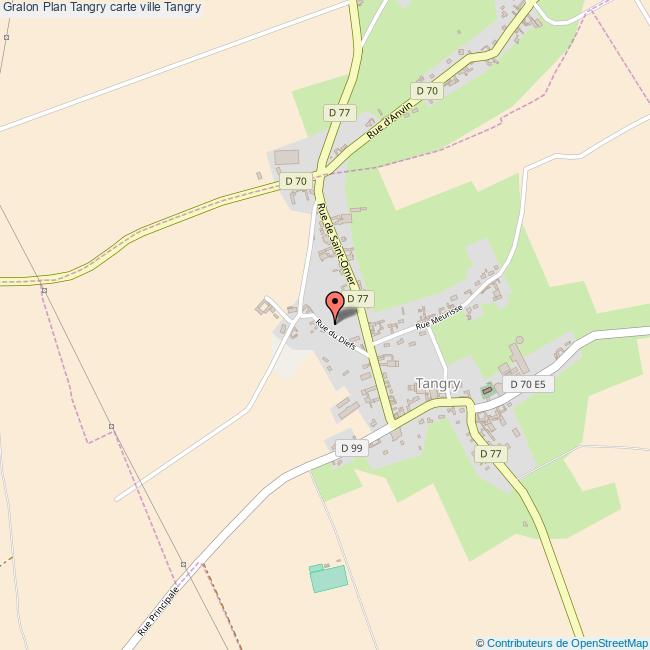 Plan Tangry carte ville Tangry
