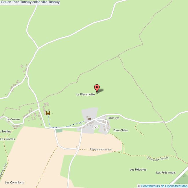 Plan Tannay carte ville Tannay