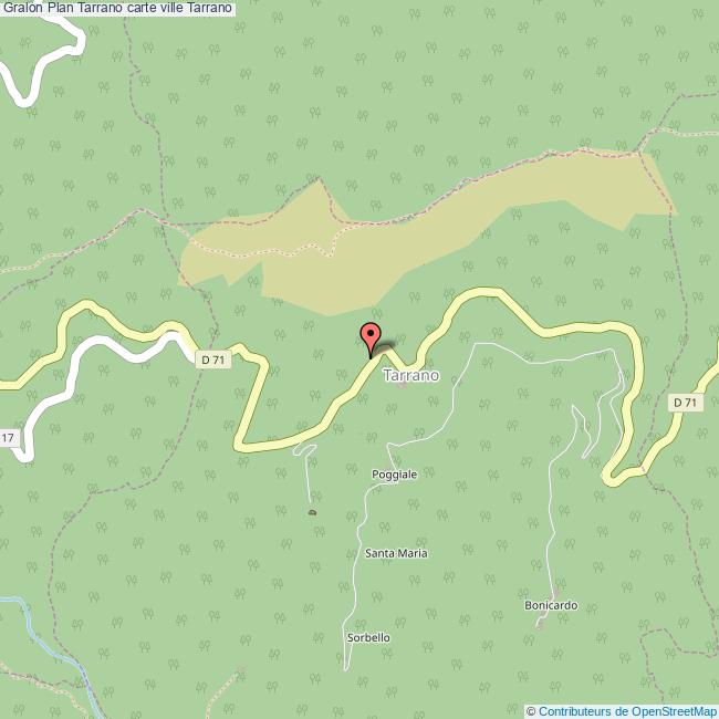Plan Tarrano carte ville Tarrano