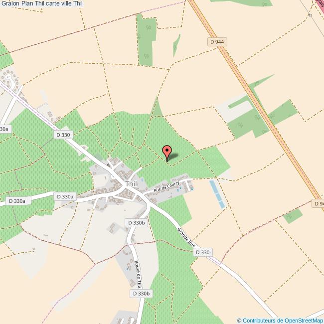 Plan Thil carte ville Thil