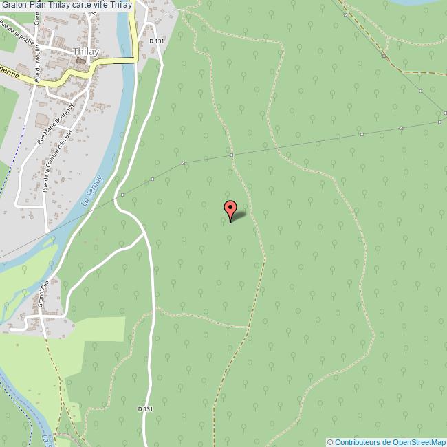 Plan Thilay carte ville Thilay